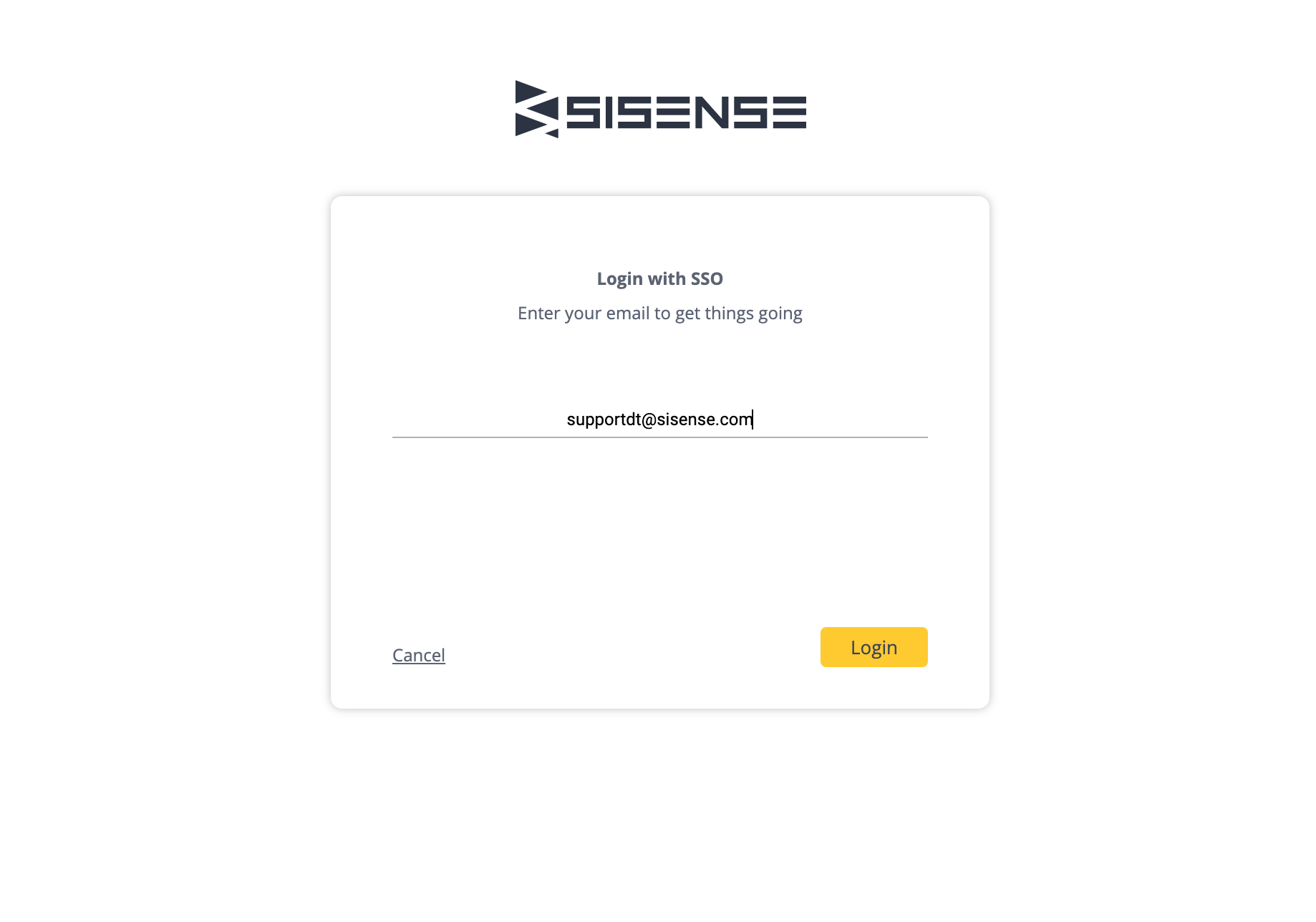 Log In To Sisense for Cloud Data Teams | Sisense for Cloud Data Teams